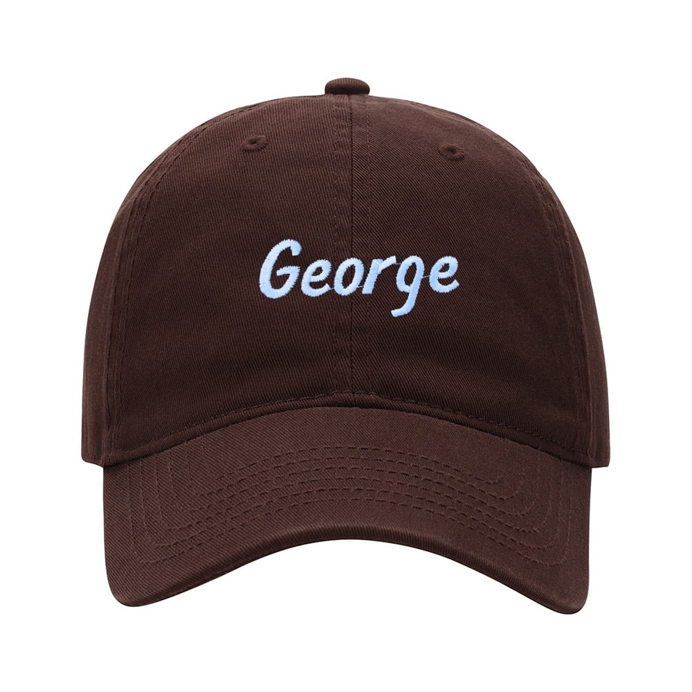 Baseball Cap Men Name George Gift Embroidered Washed Cotton Dad Hat ...