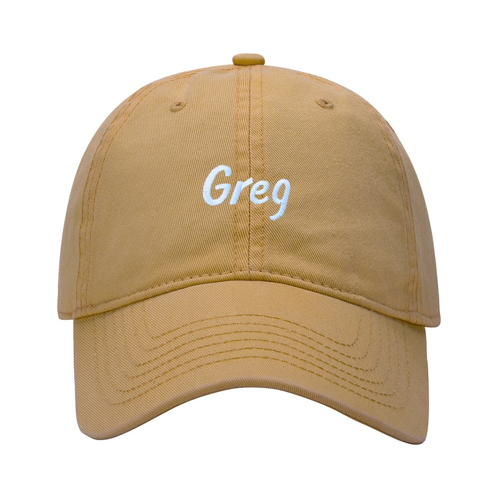 Baseball Cap Men Name Greg Gift Embroidered Washed Cotton Dad Hat ...