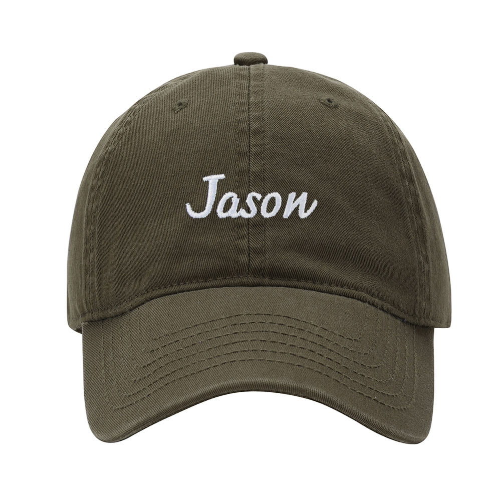 Baseball Cap Men Name Jason Gift Embroidered Washed Cotton Dad Hat ...