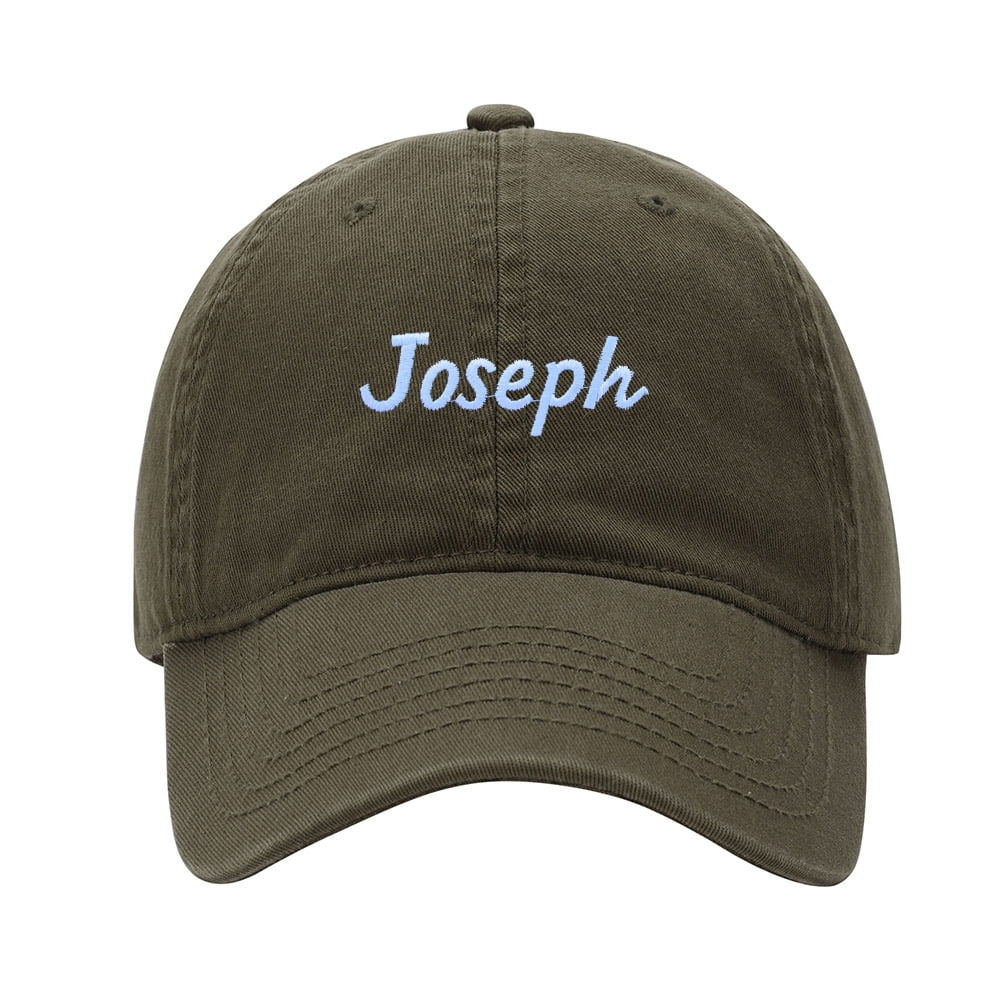 Baseball Cap Men Name Joseph Gift Embroidered Washed Cotton Dad Hat ...