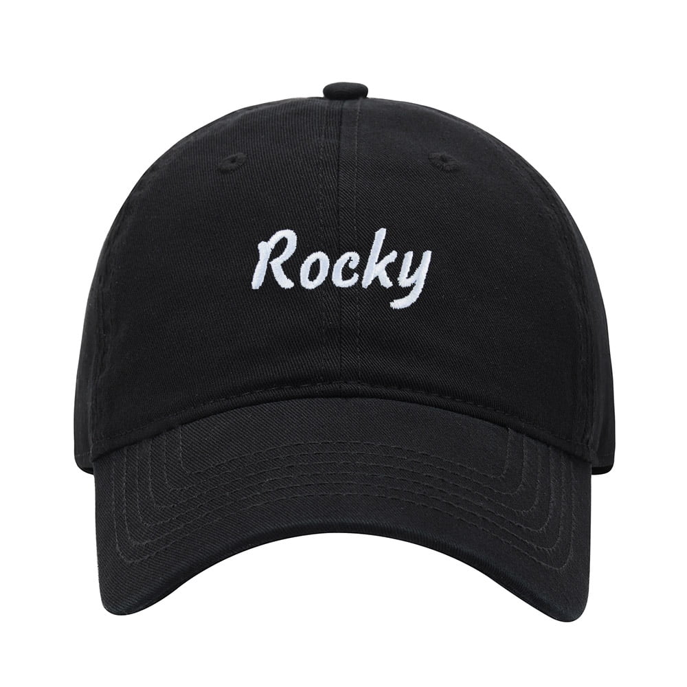 Baseball Cap Men Name Rocky Gift Embroidered Washed Cotton Dad Hat ...