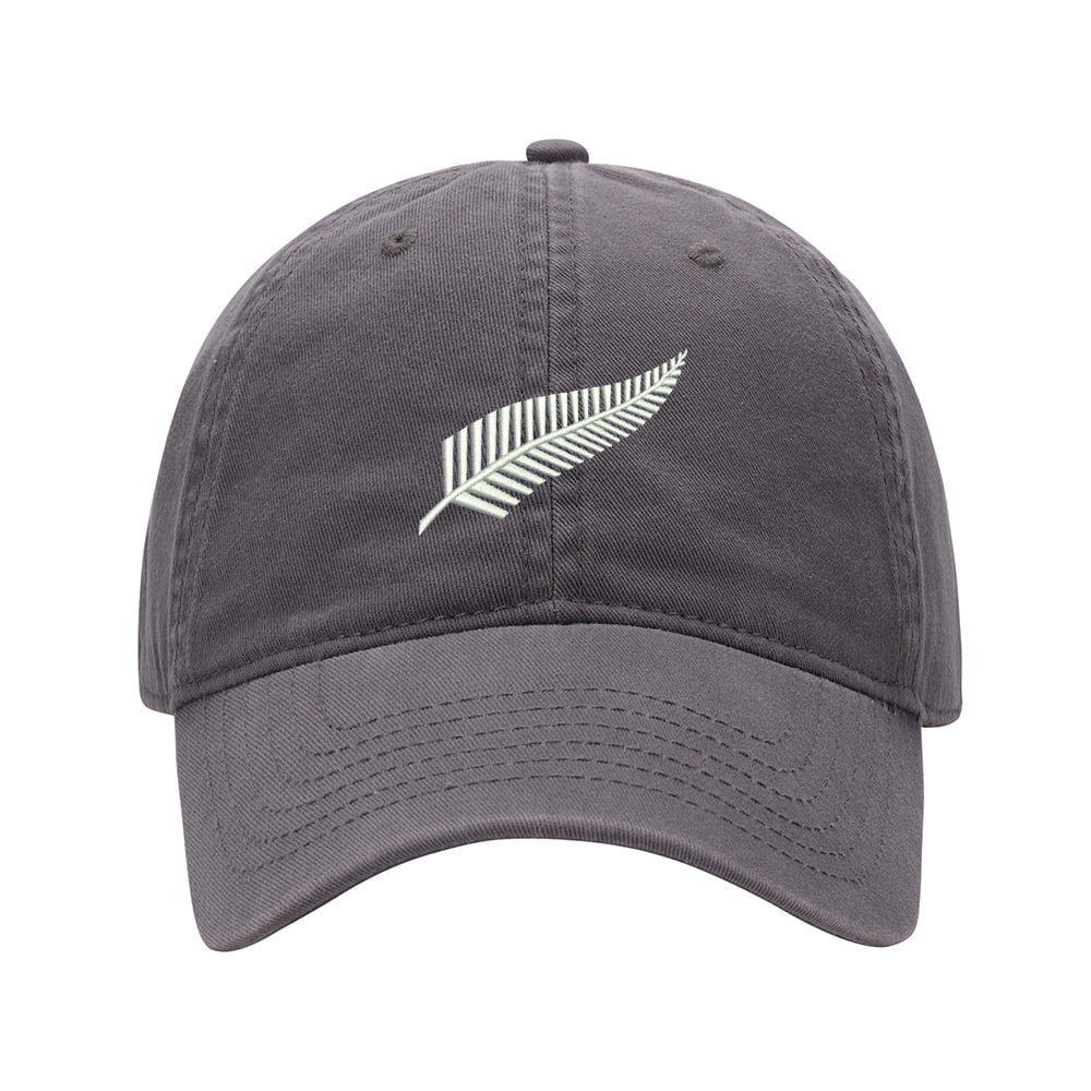 Baseball Cap Men New Zealand Silver Fern Embroidered Washed Cotton Dad ...