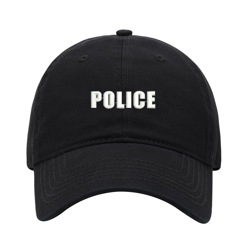 Baseball Cap Men Police Gift Embroidered Washed Cotton Dad Hat Baseball ...
