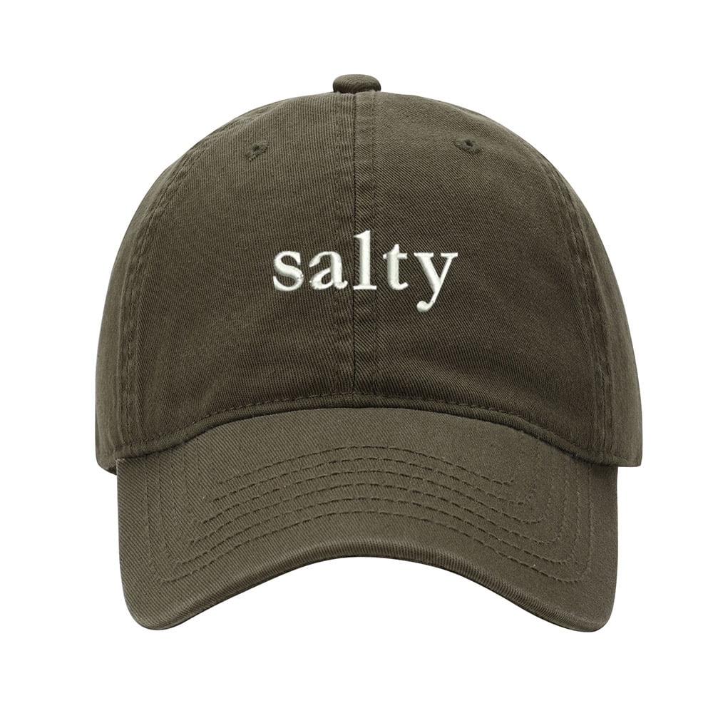 Baseball Cap Men Salty Embroidered Washed Cotton Dad Hat Baseball Caps ...