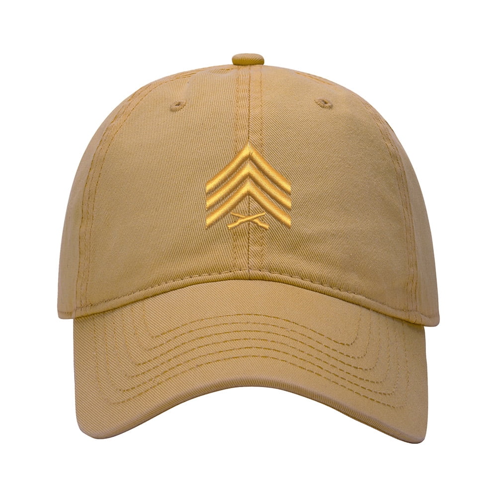 Baseball Cap Men Sergeant Sgt Rank Embroidered Washed Cotton Dad Hat ...