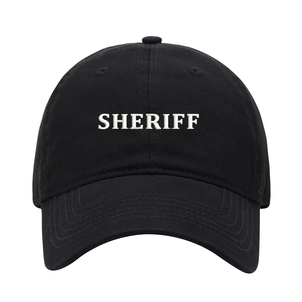 Baseball Cap Men Sheriff Embroidered Washed Cotton Dad Hat Baseball ...