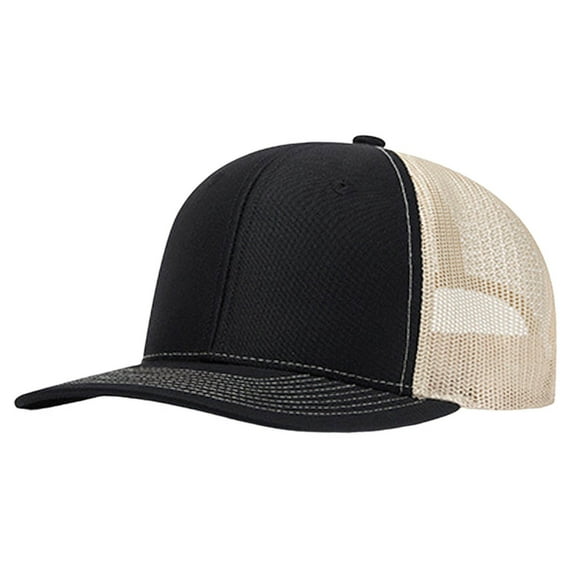 Baseball Cap Men Women Mesh Panel Plain Baseball Cap Breathable ...