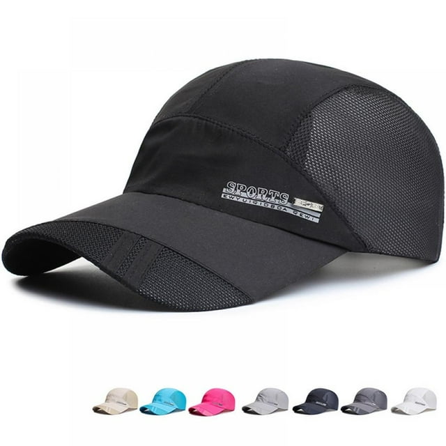 Baseball Cap Men Women Summer Thin Mesh Portable Quick Dry Breathable ...
