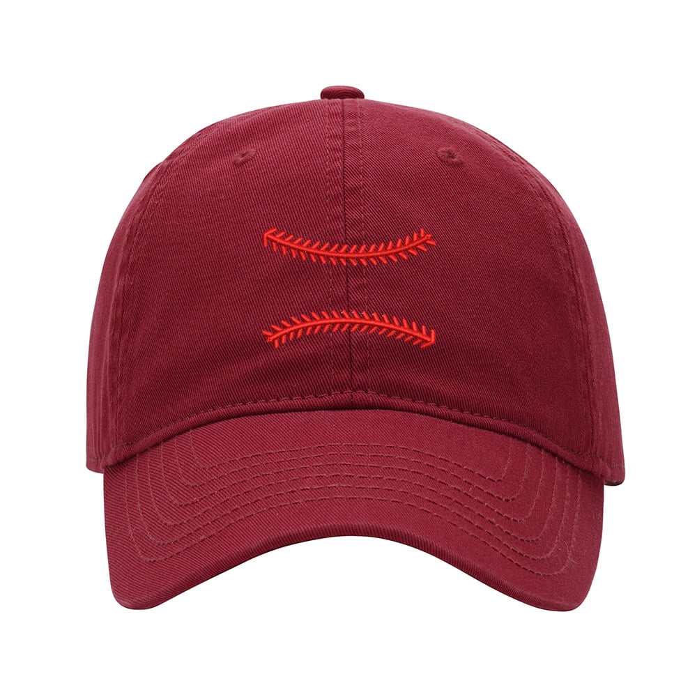 Baseball Cap Men ball Stitches Embroidered Washed Cotton Dad Hat ...