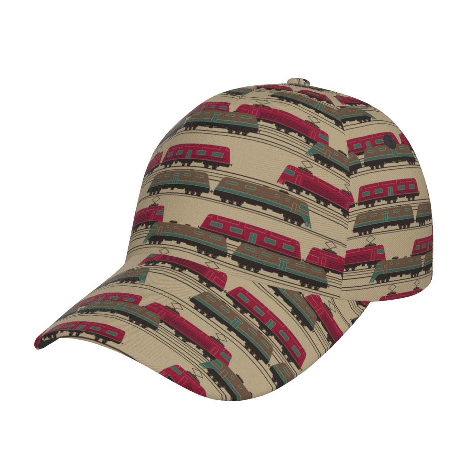 Baseball Cap, Modern Train Pattern Hats For Men Women Low Profile ...