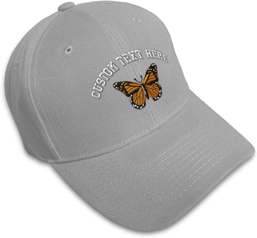 Baseball Cap Monarch Butterfly Embroidery Animals Insects Hats for Men ...