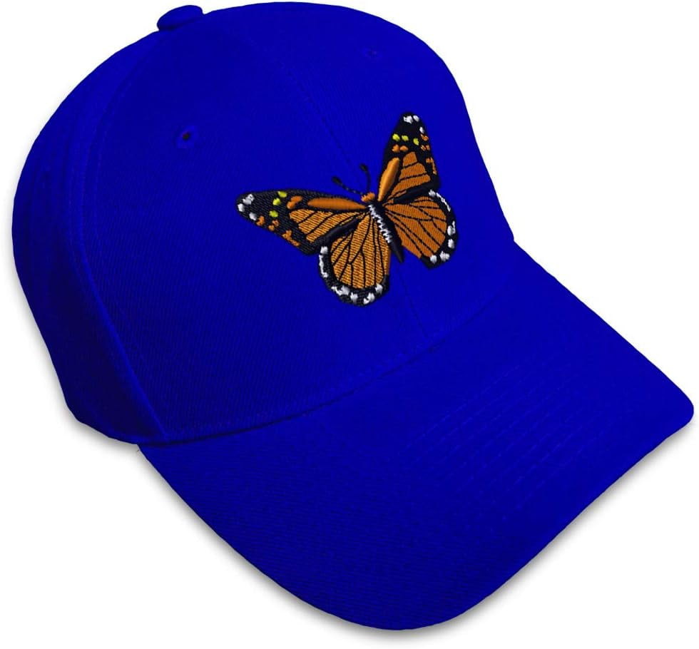Baseball Cap Monarch Butterfly Embroidery Animals Insects Hats for Men ...