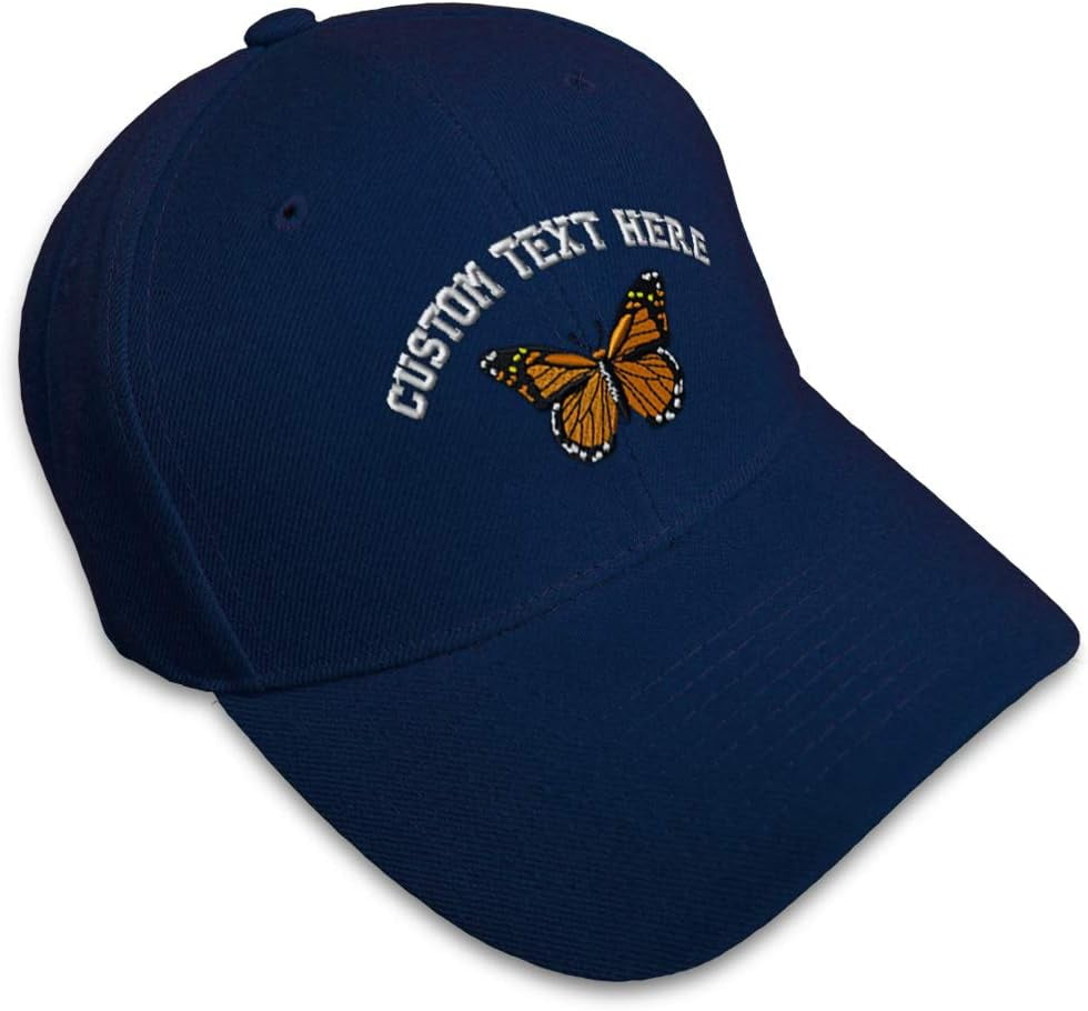 Baseball Cap Monarch Butterfly Embroidery Animals Insects Hats for Men ...