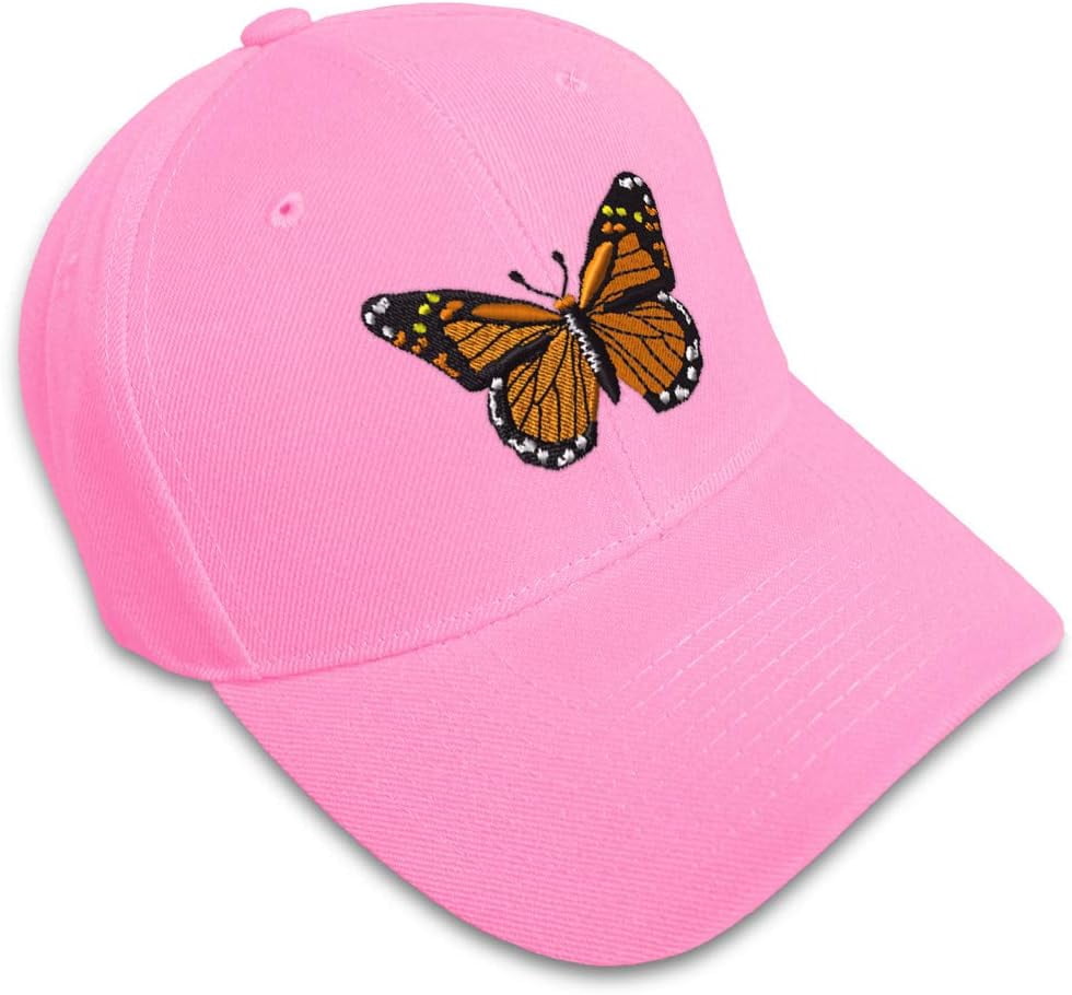 Baseball Cap Monarch Butterfly Embroidery Animals Insects Hats for Men ...