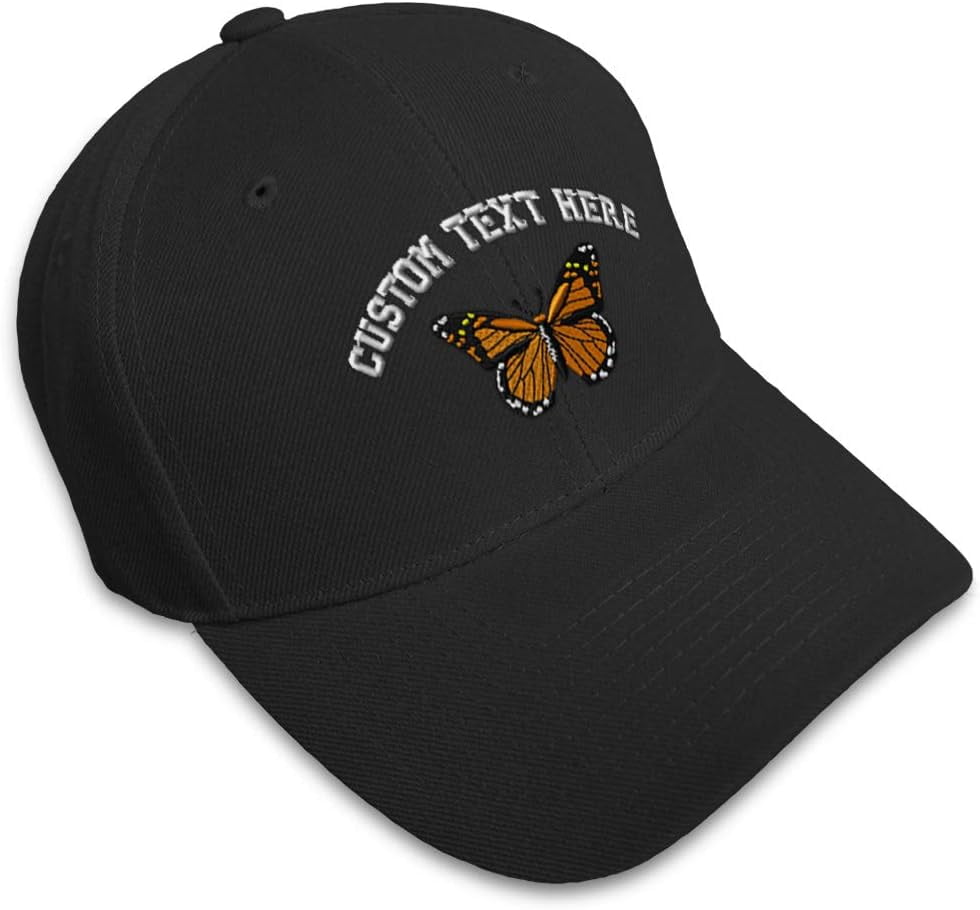 Baseball Cap Monarch Butterfly Embroidery Animals Insects Hats for Men ...