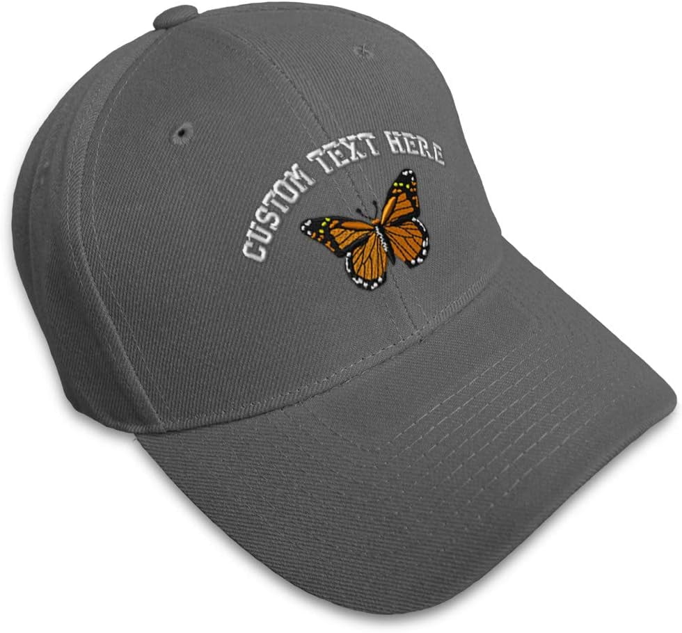 Baseball Cap Monarch Butterfly Embroidery Animals Insects Hats for Men ...