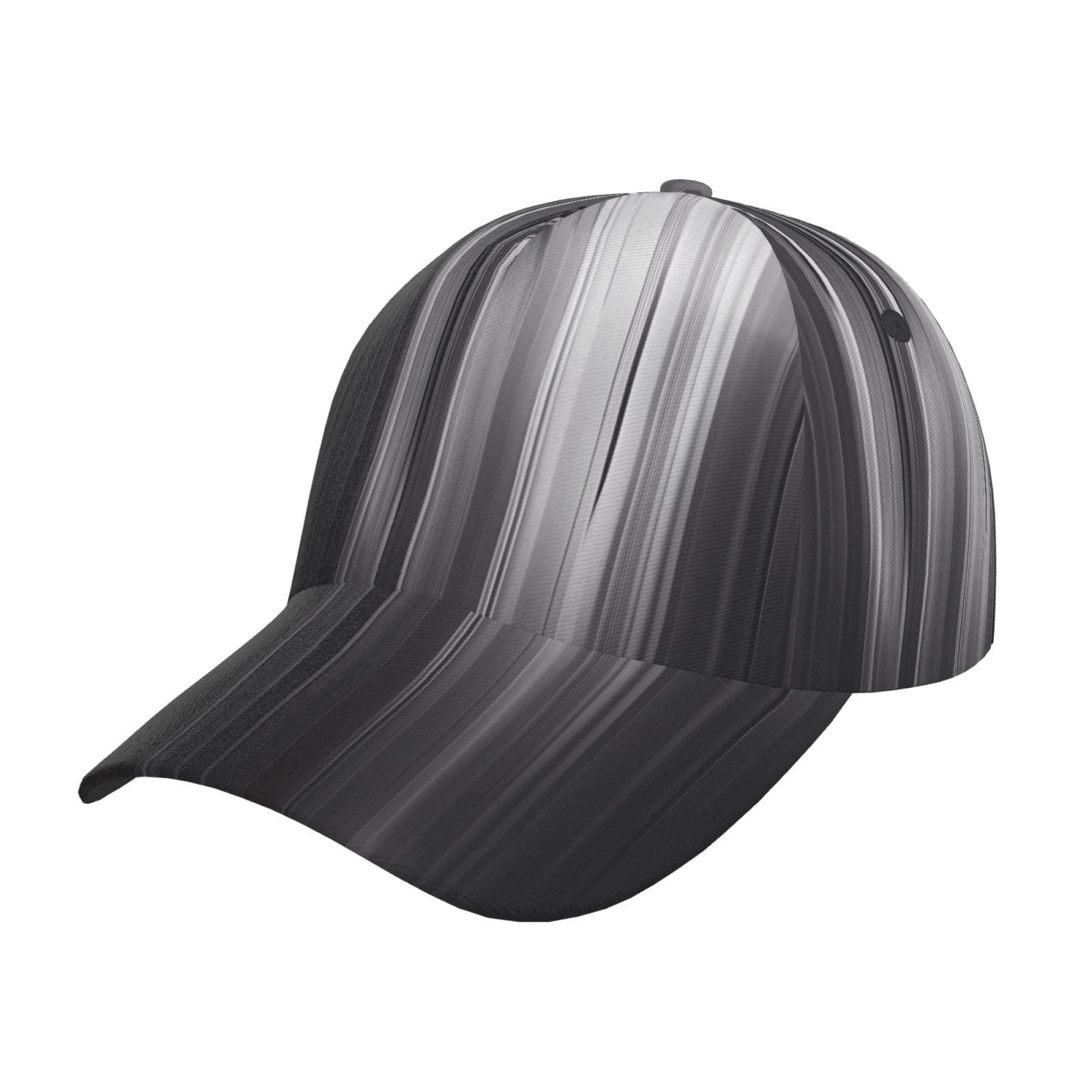 Baseball Cap - Monochrome Abstract Lines Adjustable Size Hats for Men ...