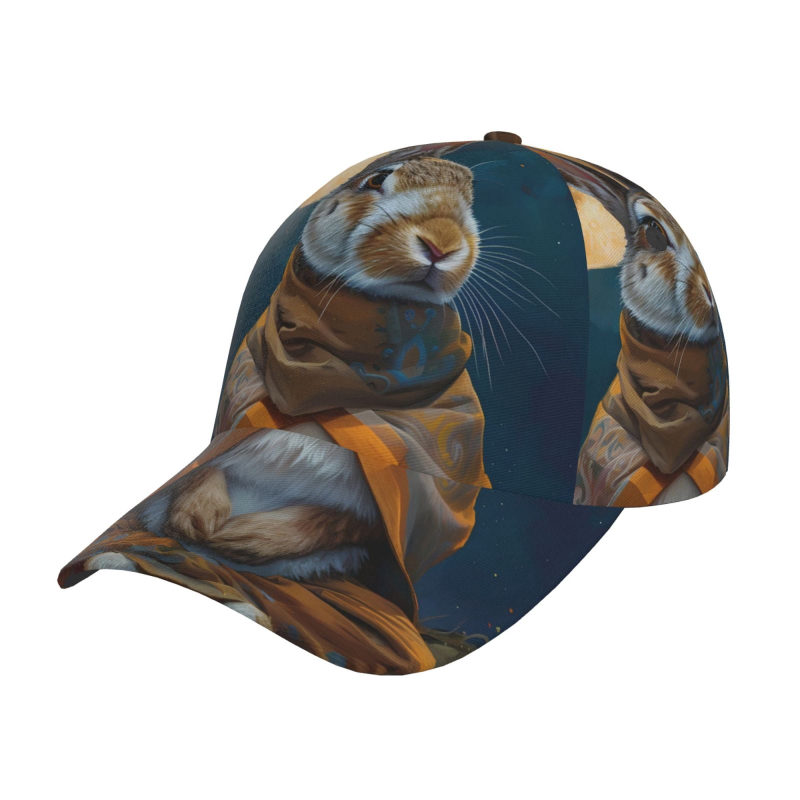Baseball Cap, Moon Night Sky Cute Rabbit Sun Hats for Men Women ...