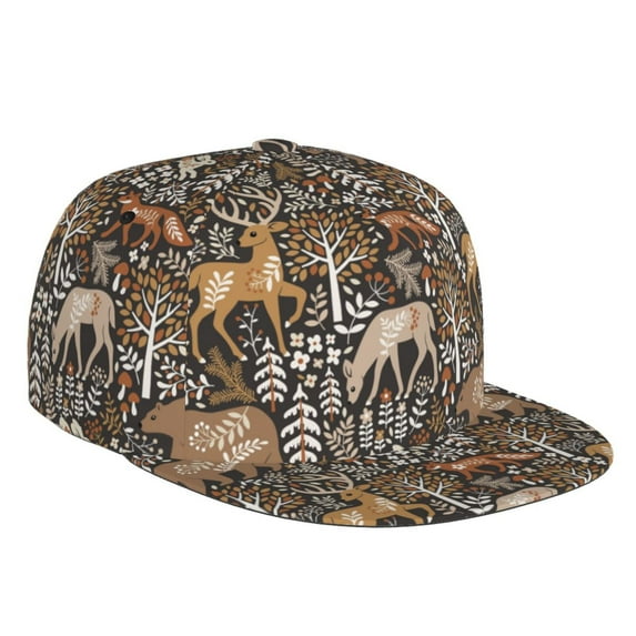 Baseball Cap - Moose fox bear leaf tree Hats for Men/Women Low Profile ...