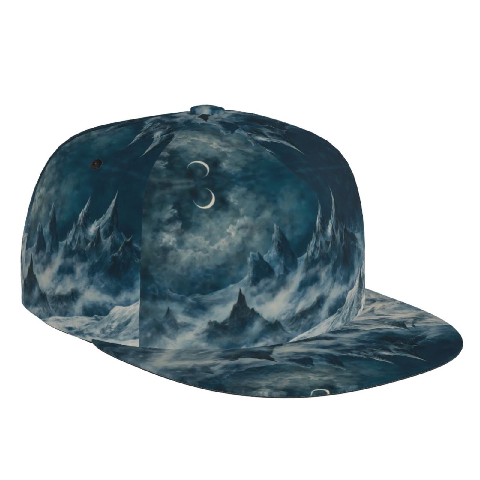 Baseball Cap - Mysterious Moonlit Mountains Hats for Men/Women Low ...