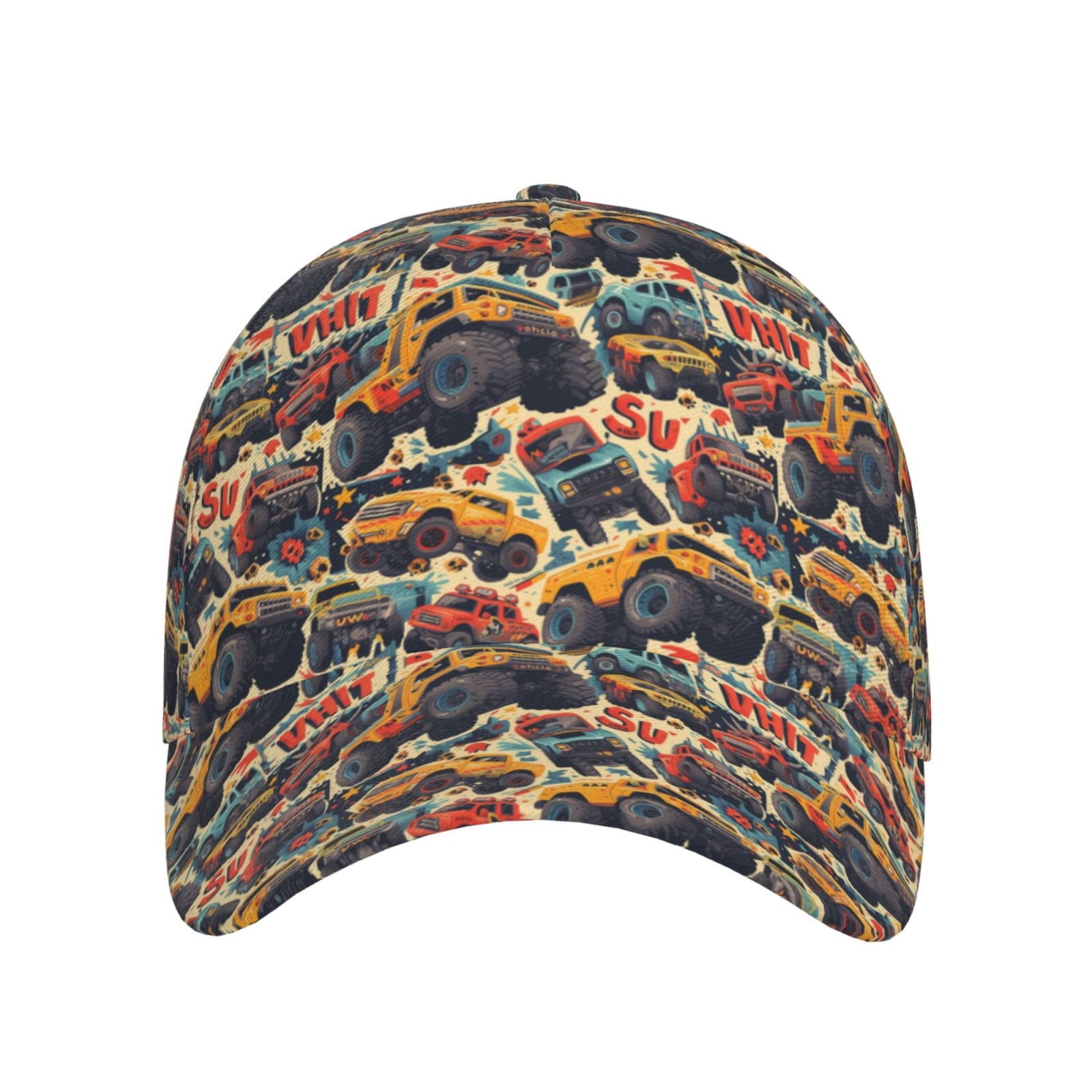 Baseball Cap, Off Road Racing Car Yellow Trucker Hats Women Dad Hat For ...