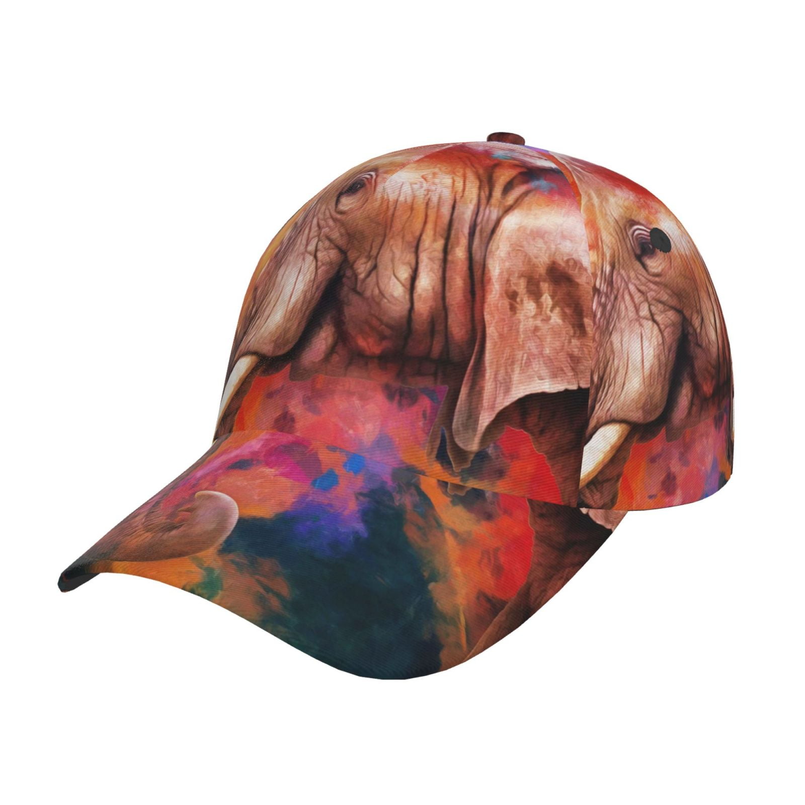 Baseball Cap - Oil Paintings of Elephants Hats for Men Women Low ...