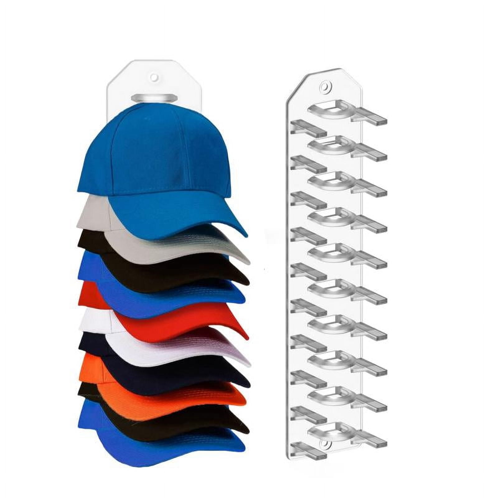 Baseball Cap Organizer, Wall Hat Rack, Hat Storage Display Holder ...