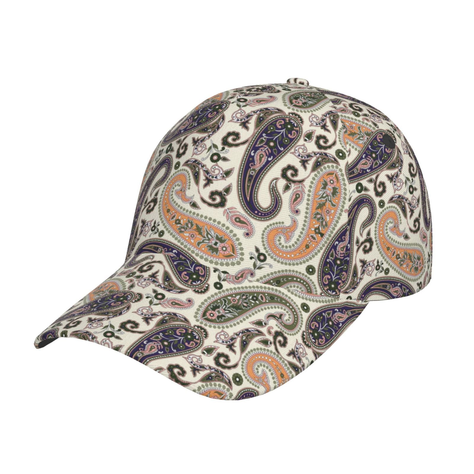 Baseball Cap, Paisley Pattern No.90108 Hats For Men Women Low Profile ...
