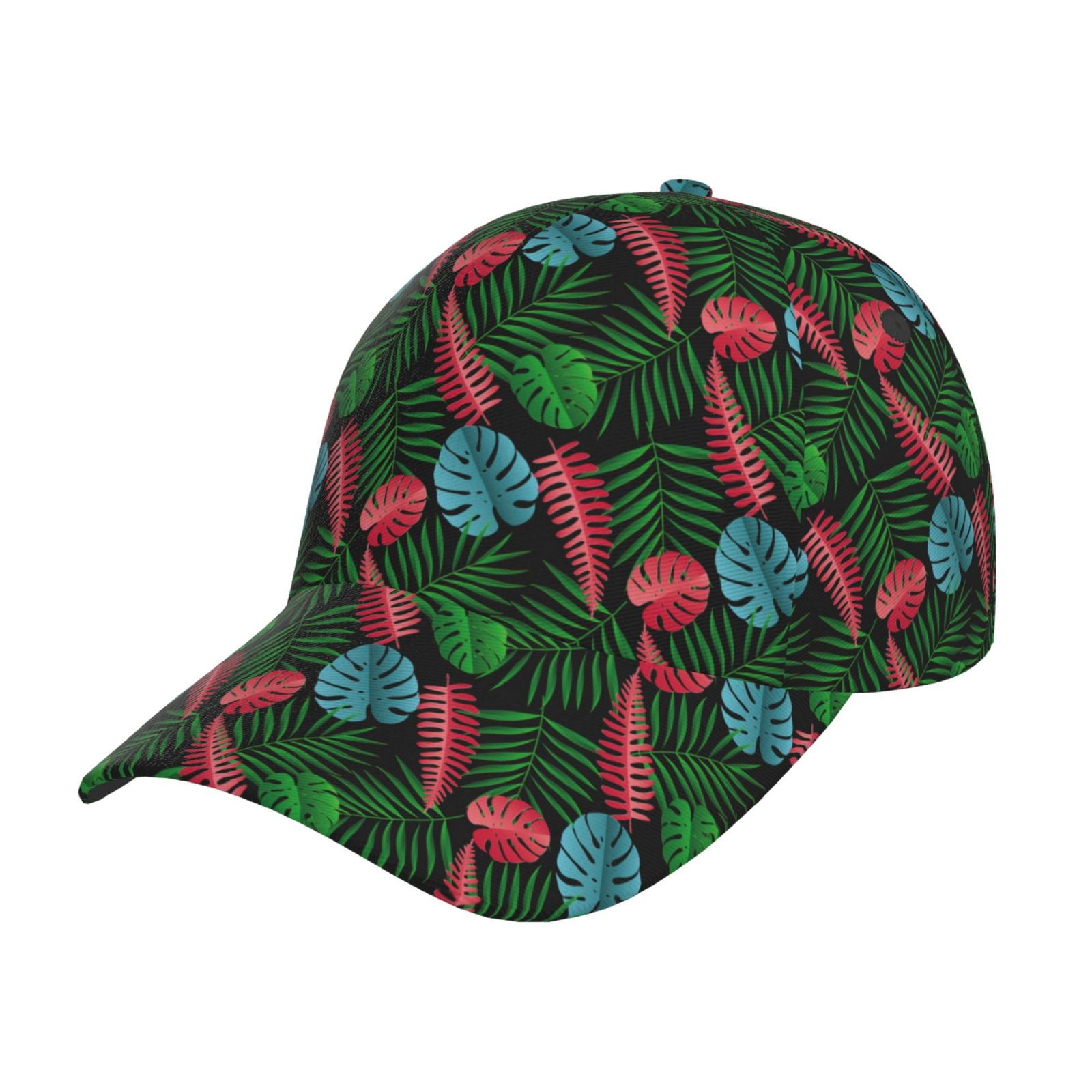 Baseball Cap, Palm Green Leaves Hats For Men Women Low Profile Classic ...