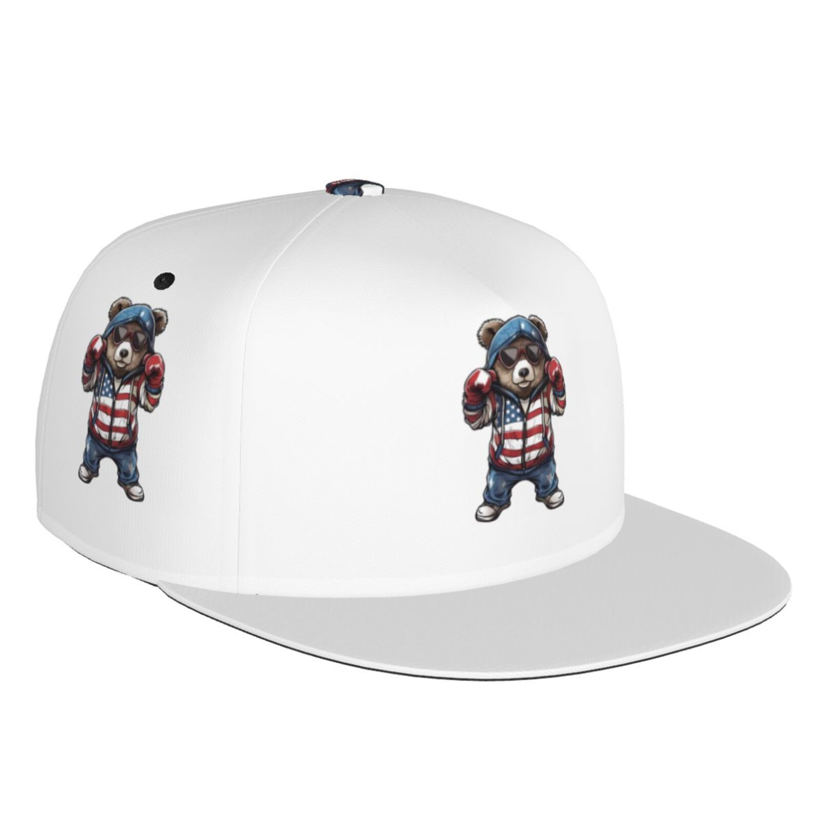 Baseball Cap - Patriotic Boxing Bear Art Hats for Men/Women Low Profile ...