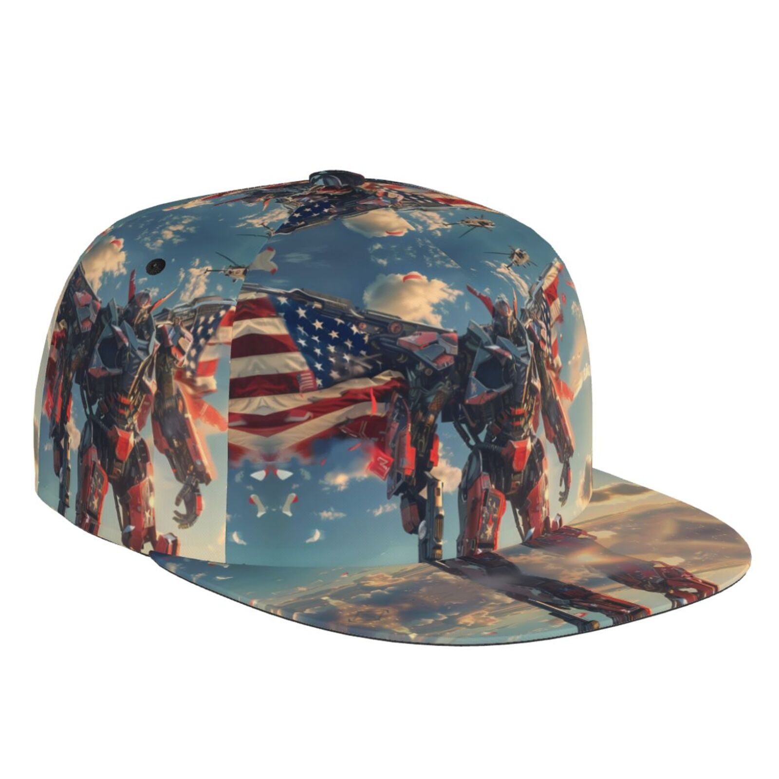 Baseball Cap - Patriotic Robot Warrior Hats for Men/Women Low Profile ...