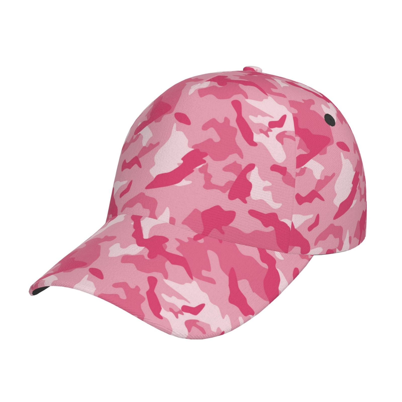 Baseball Cap, Pink Camouflage Hats For Men Women Low Profile Classic ...