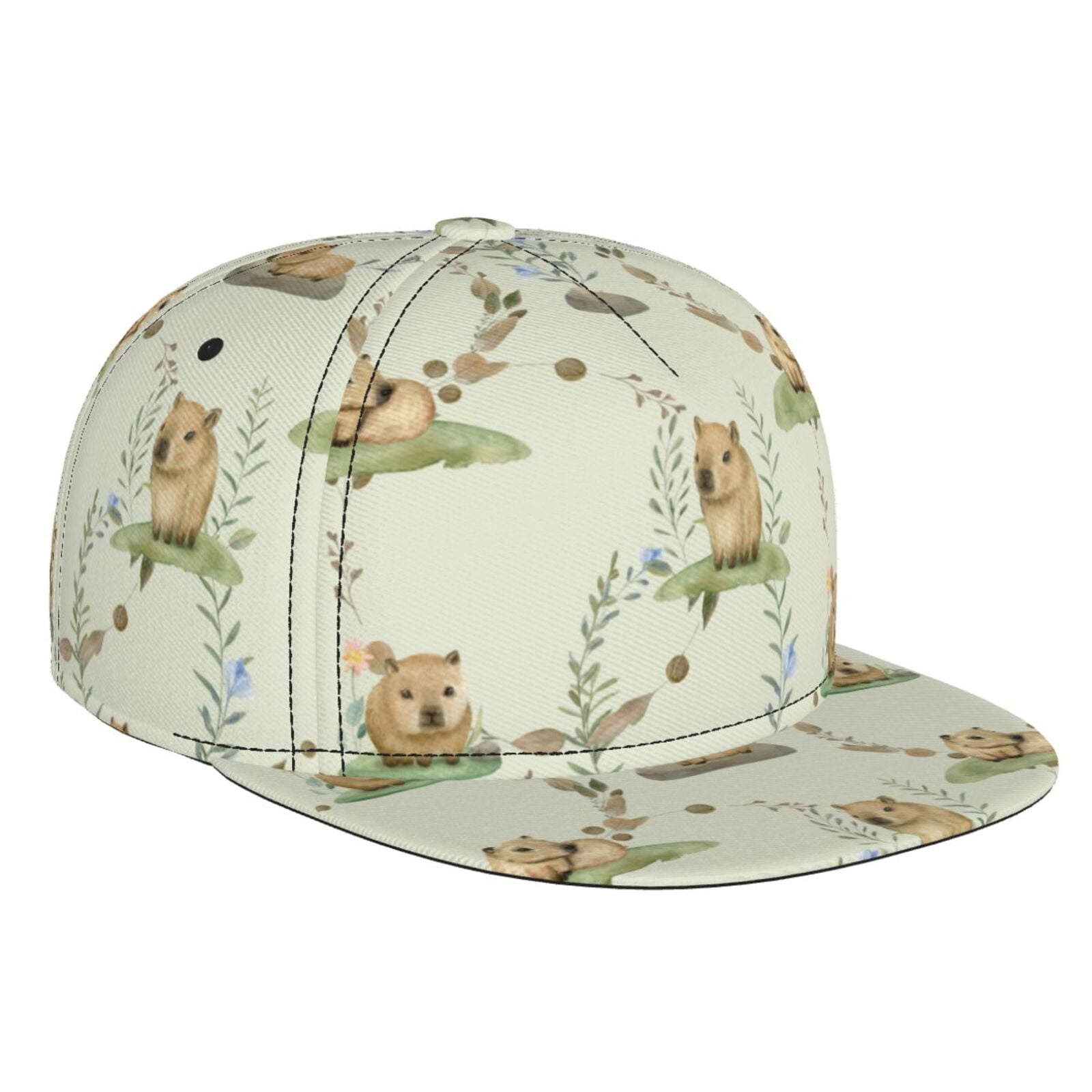 Baseball Cap - Plant Capybara Print Hats for Men/Women Low Profile ...