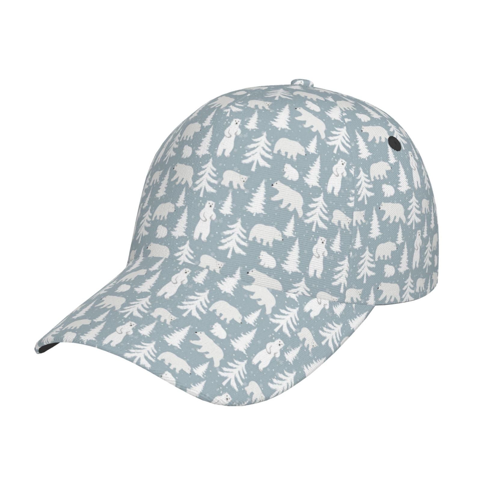 Baseball Cap, Polar Bears And Snowy Winter Sun Hats for Men Women ...