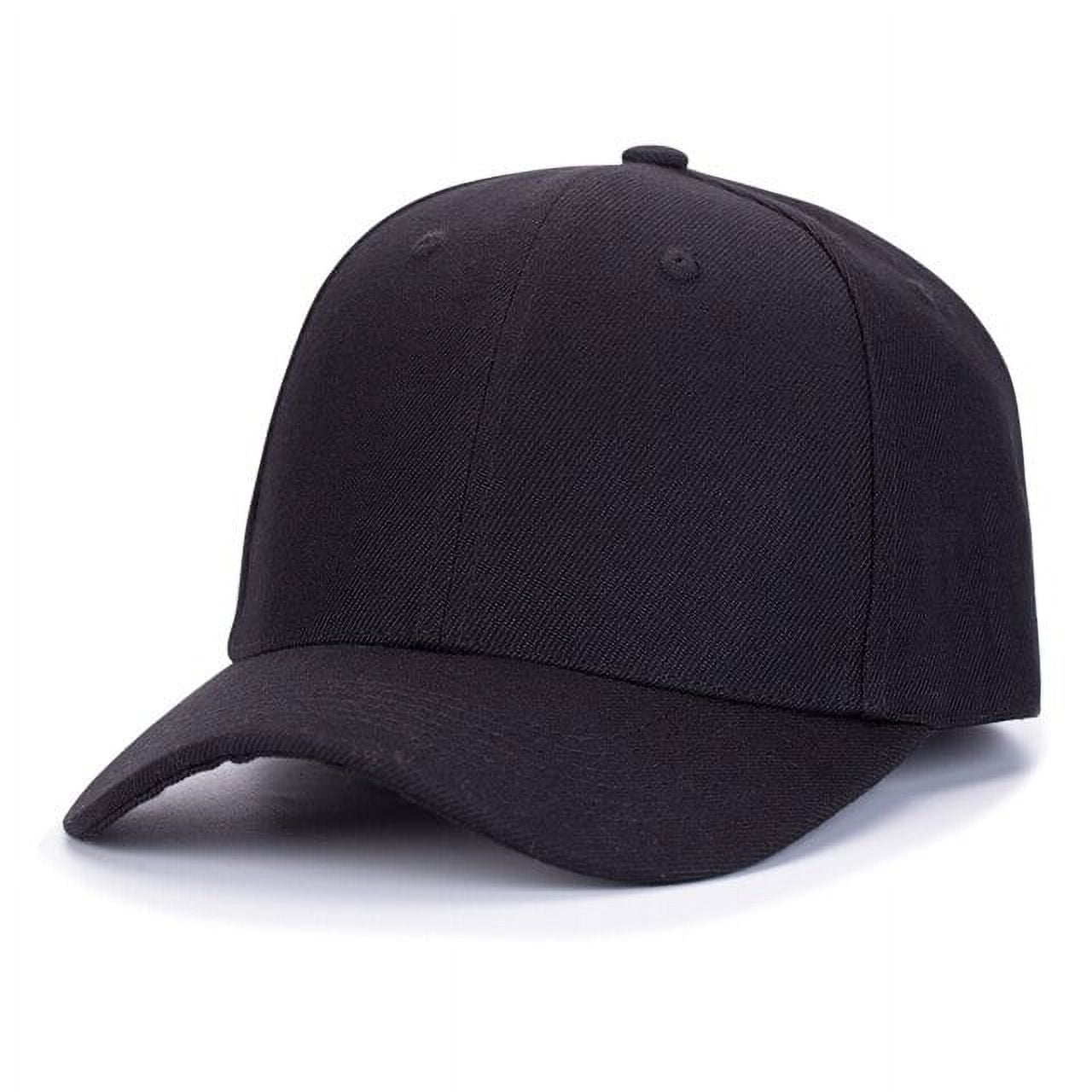 Baseball Cap Print Logo Text Photo Embroidery Gorra Casual Solid Hats Pure Color Black Snapback ...