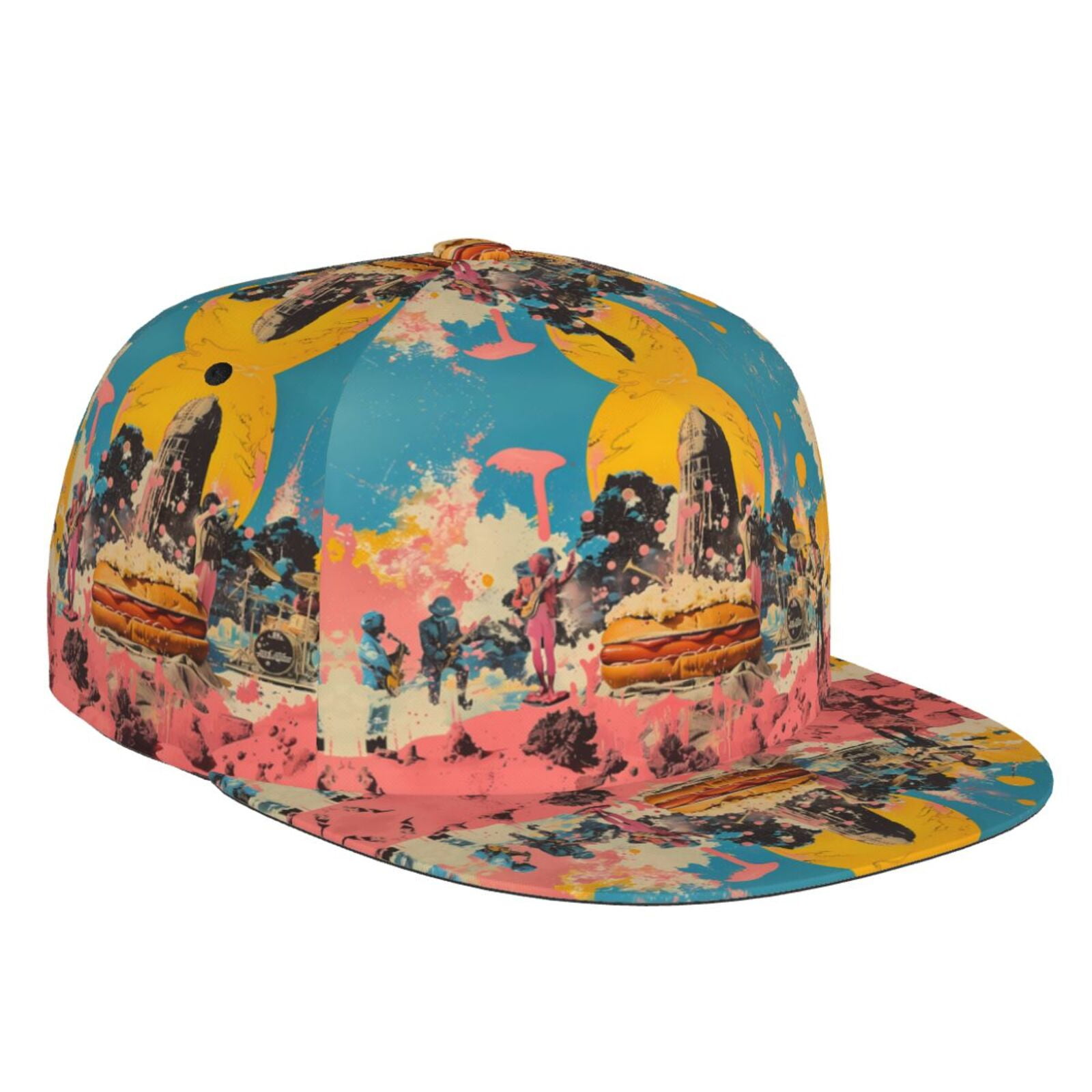 Baseball Cap - Psychedelic Band Hotdog Art Hats for Men/Women Low ...