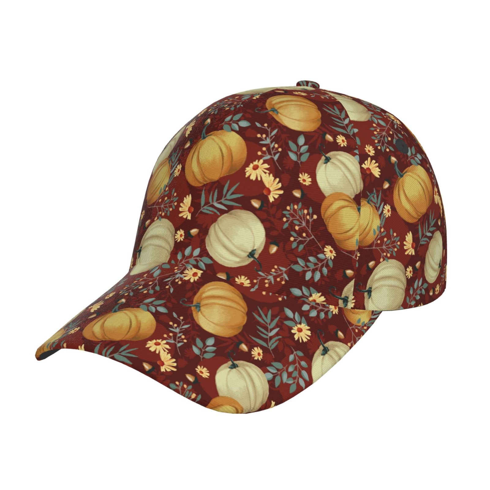 Baseball Cap - Pumpkin Leaf Daisy Hats for Men Women Low Profile ...