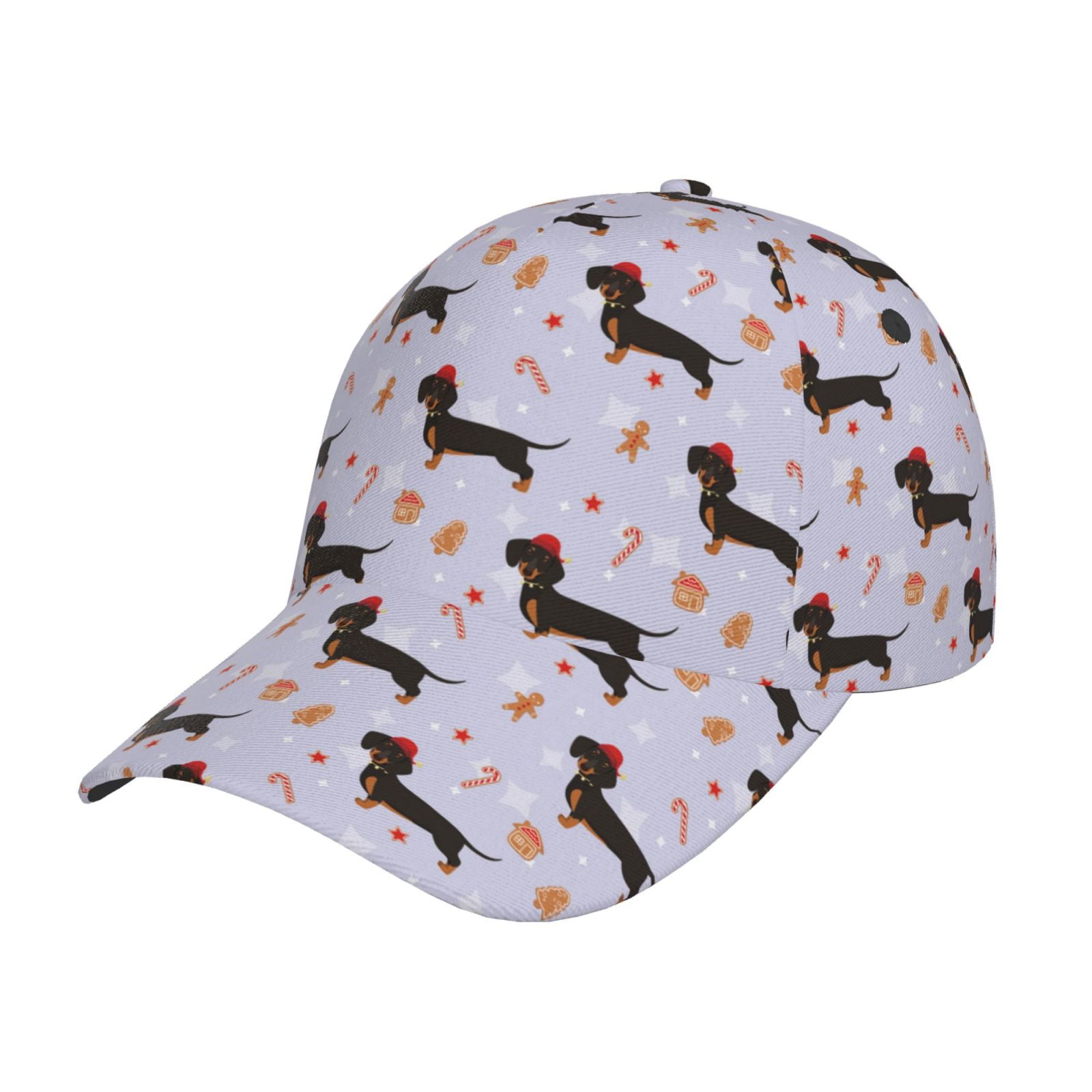 Baseball Cap, Purple Dachshund Dog Puppy Candy Hats For Men Women Low ...