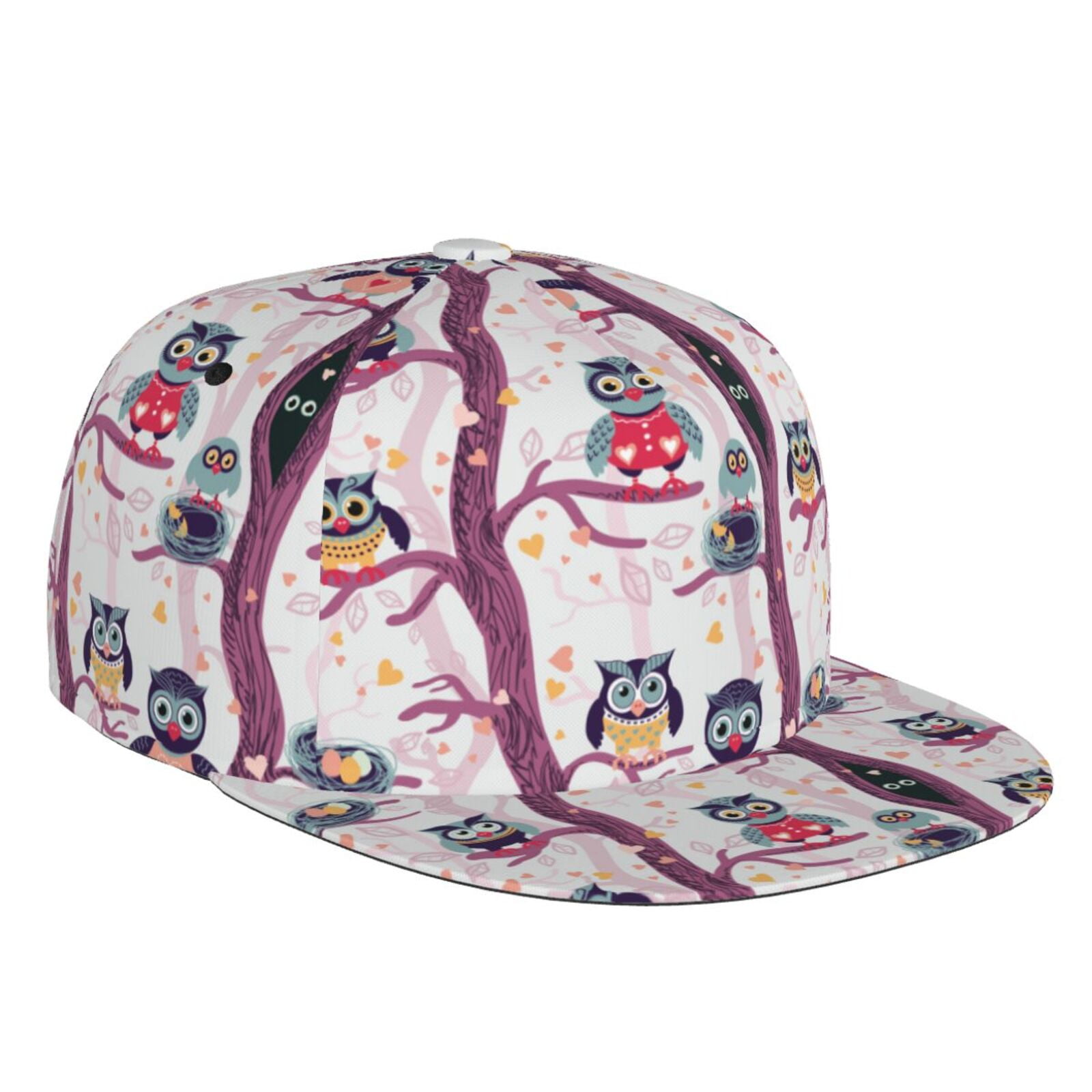 Baseball Cap - Purple Tree Owls Hats for Men/Women Low Profile ...