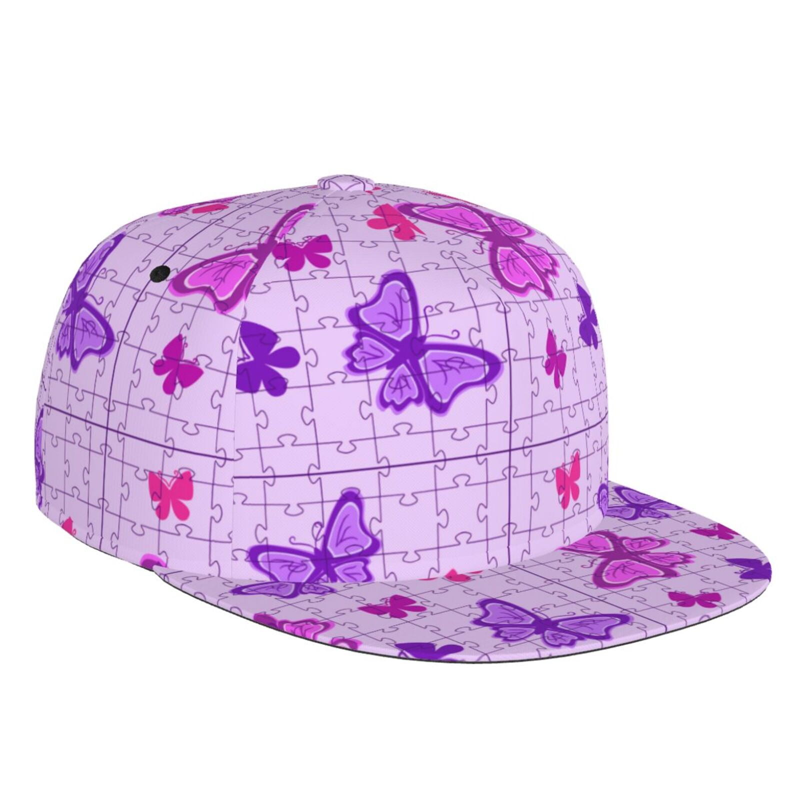 Baseball Cap - Puzzles butterfly pink purple Hats for Men/Women Low ...