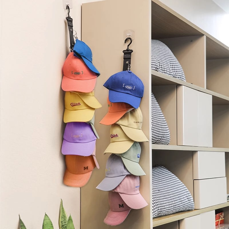 Baseball Cap Rack Closet Cap Holder Hat Storage Organizer Hanging Cap ...