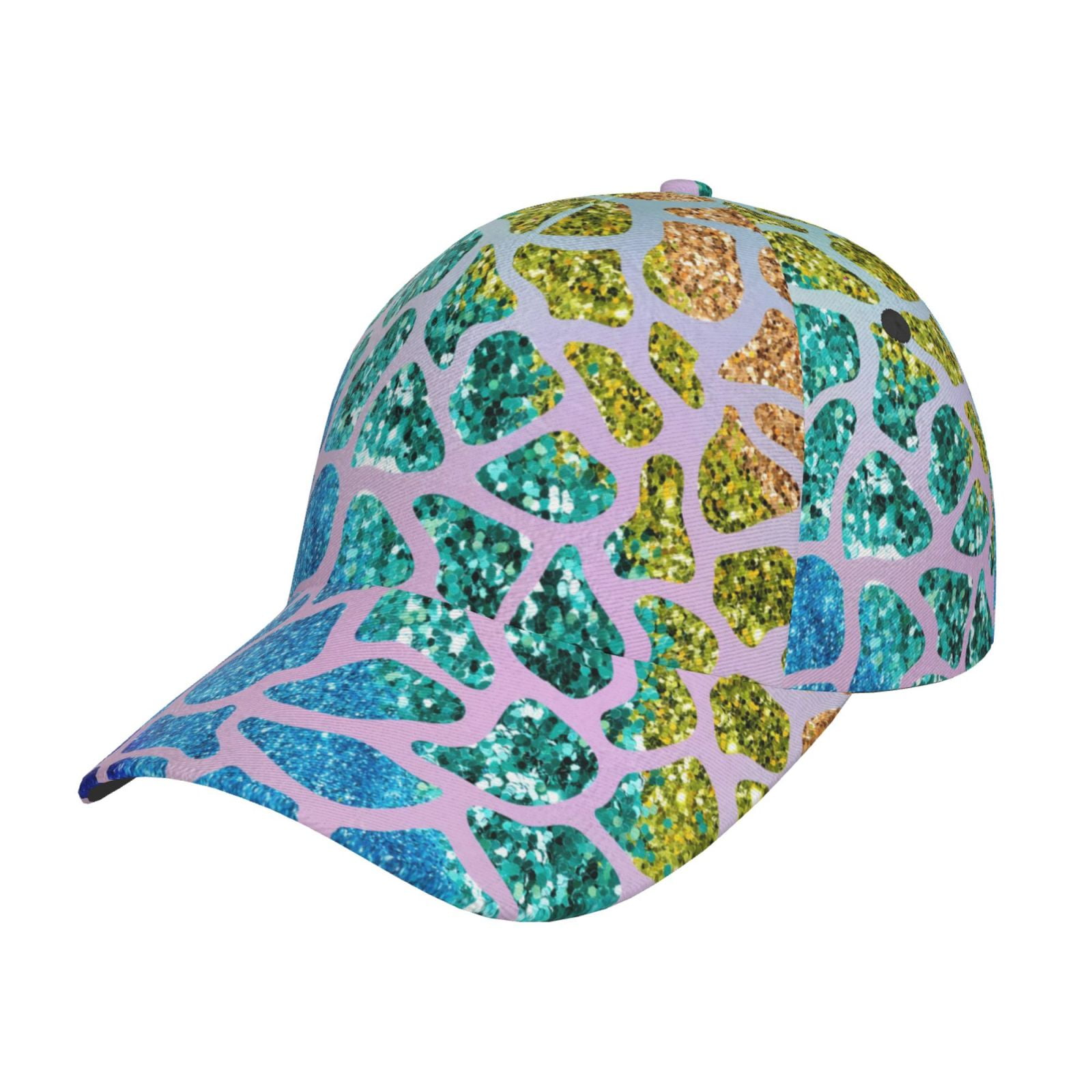 Baseball Cap - Rainbow Glitter Adjustable Size Hats For Men And Women ...