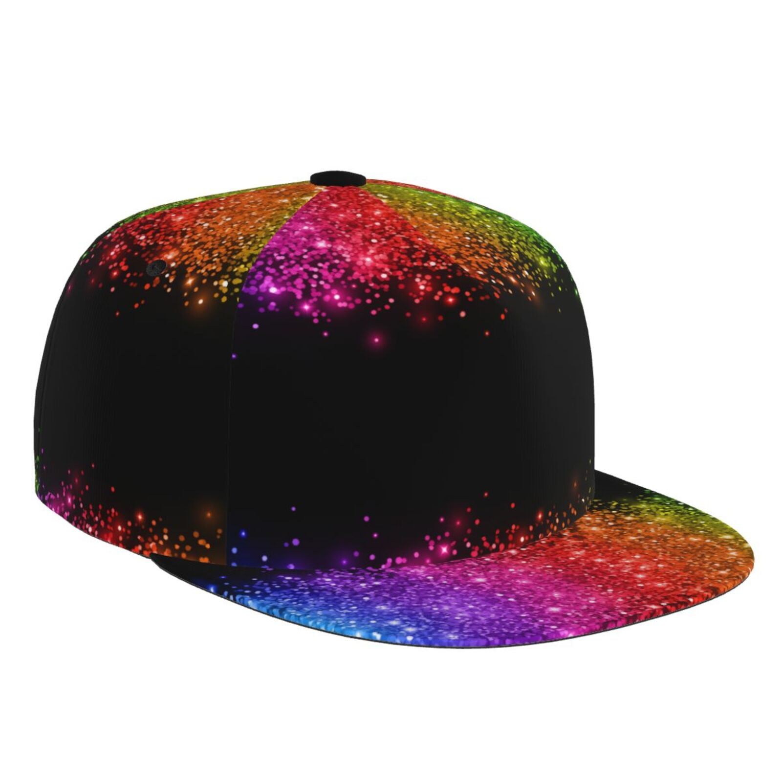 Baseball Cap - Rainbow Glitter Border Hats for Men/Women Low Profile ...