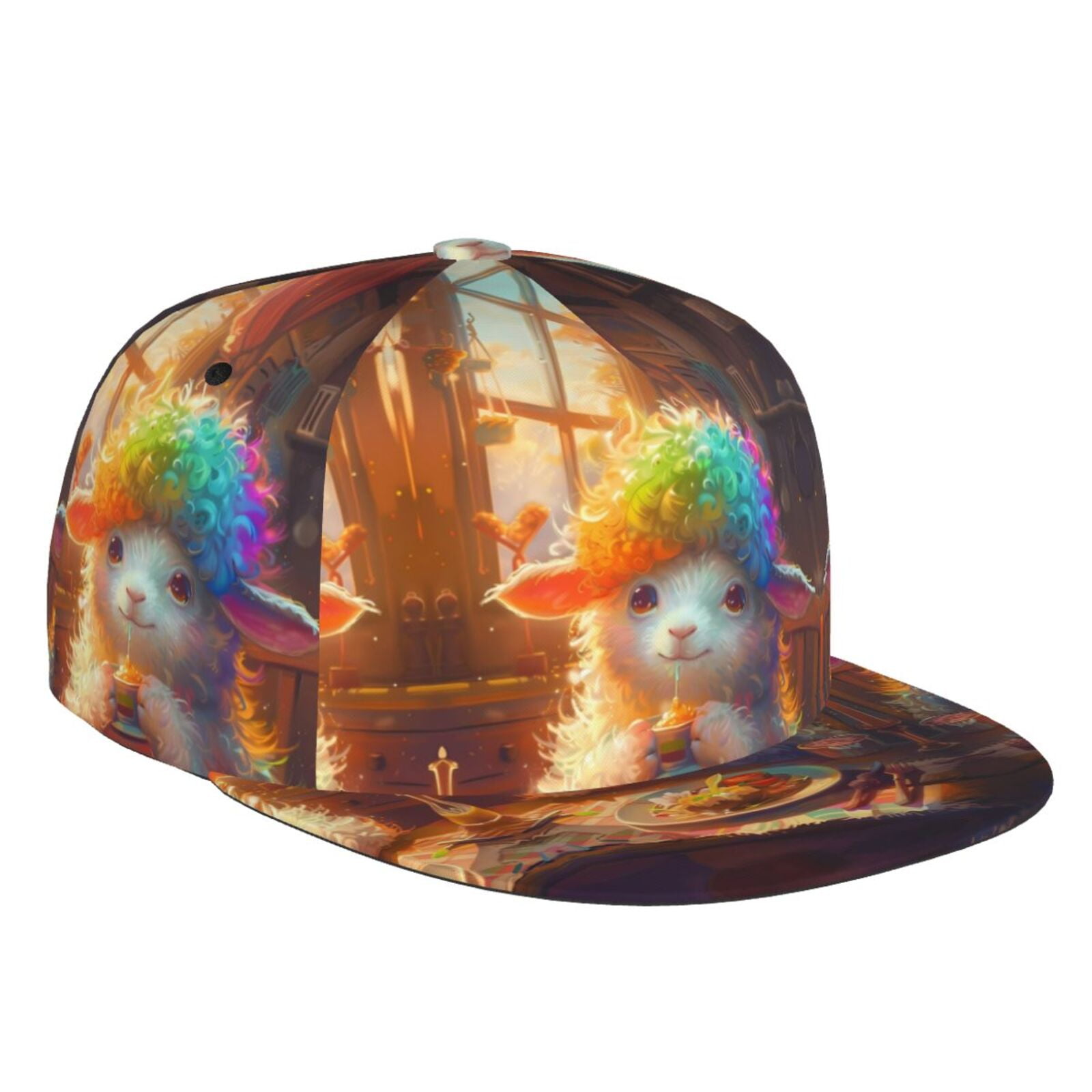Baseball Cap - Rainbow Lamb Breakfast Hats for Men/Women Low Profile ...