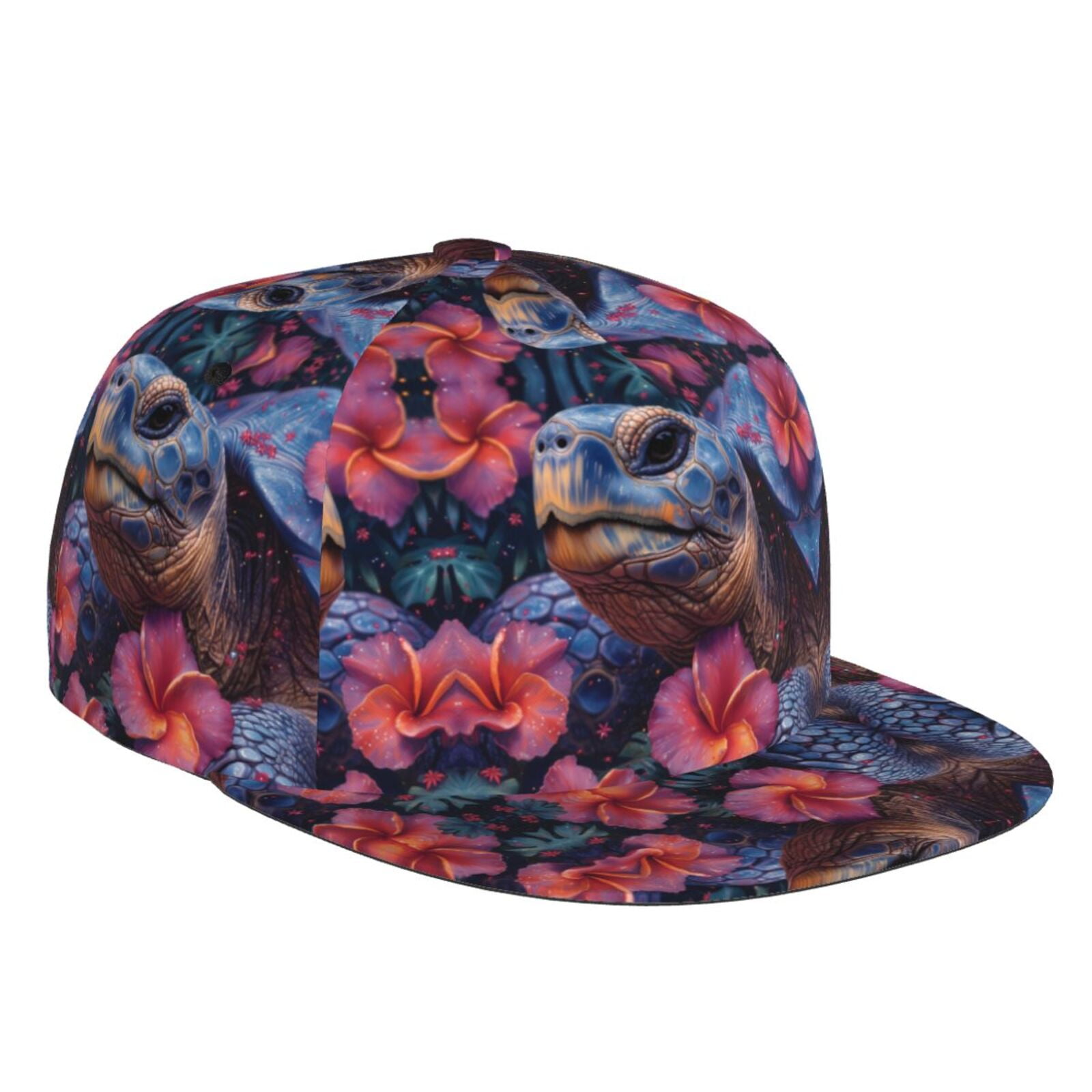 Baseball Cap - Realistic Flower Turtle Hats for Men/Women Low Profile ...