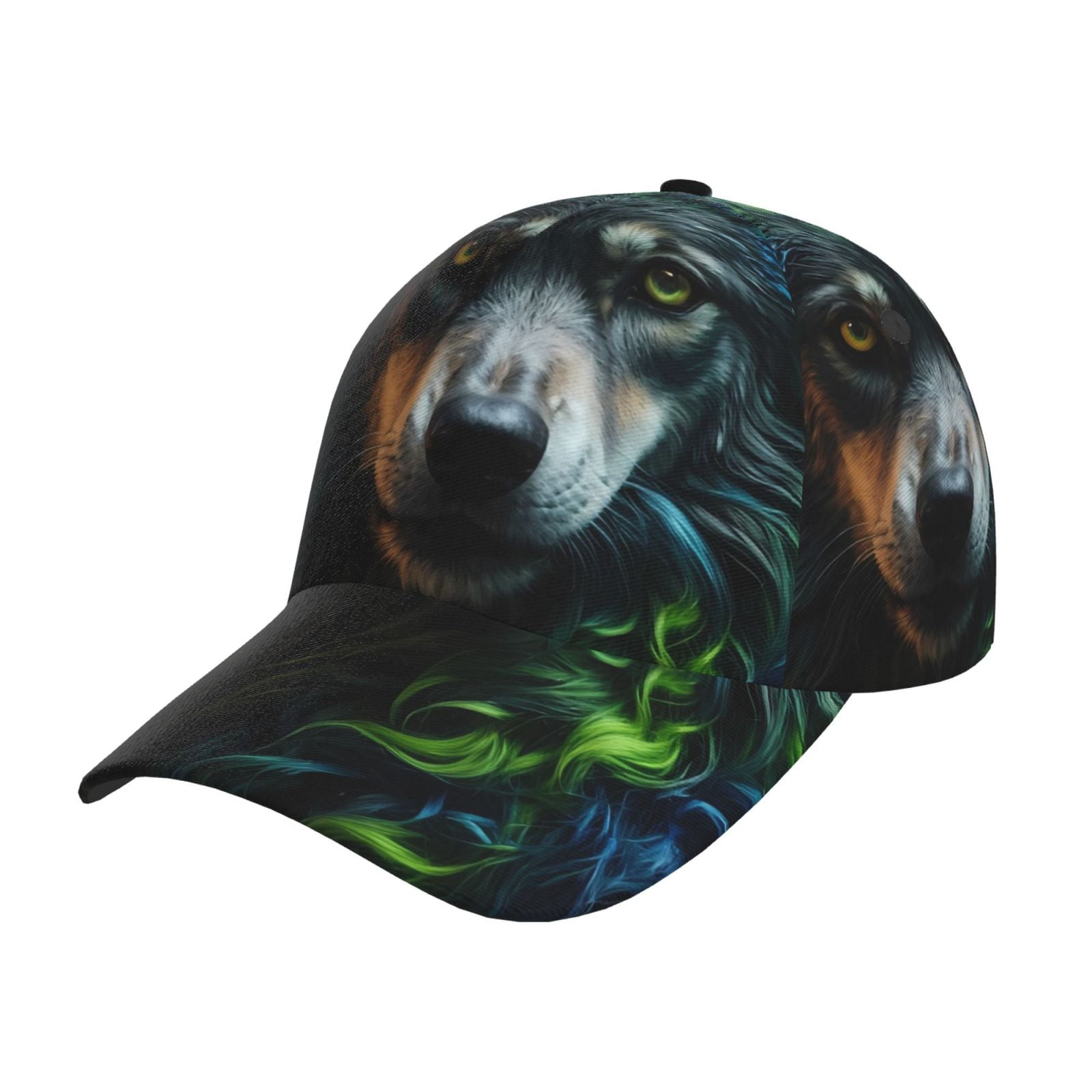 Baseball Cap, Realistic Style Colorful Wolf A Trucker Hats Women Dad ...