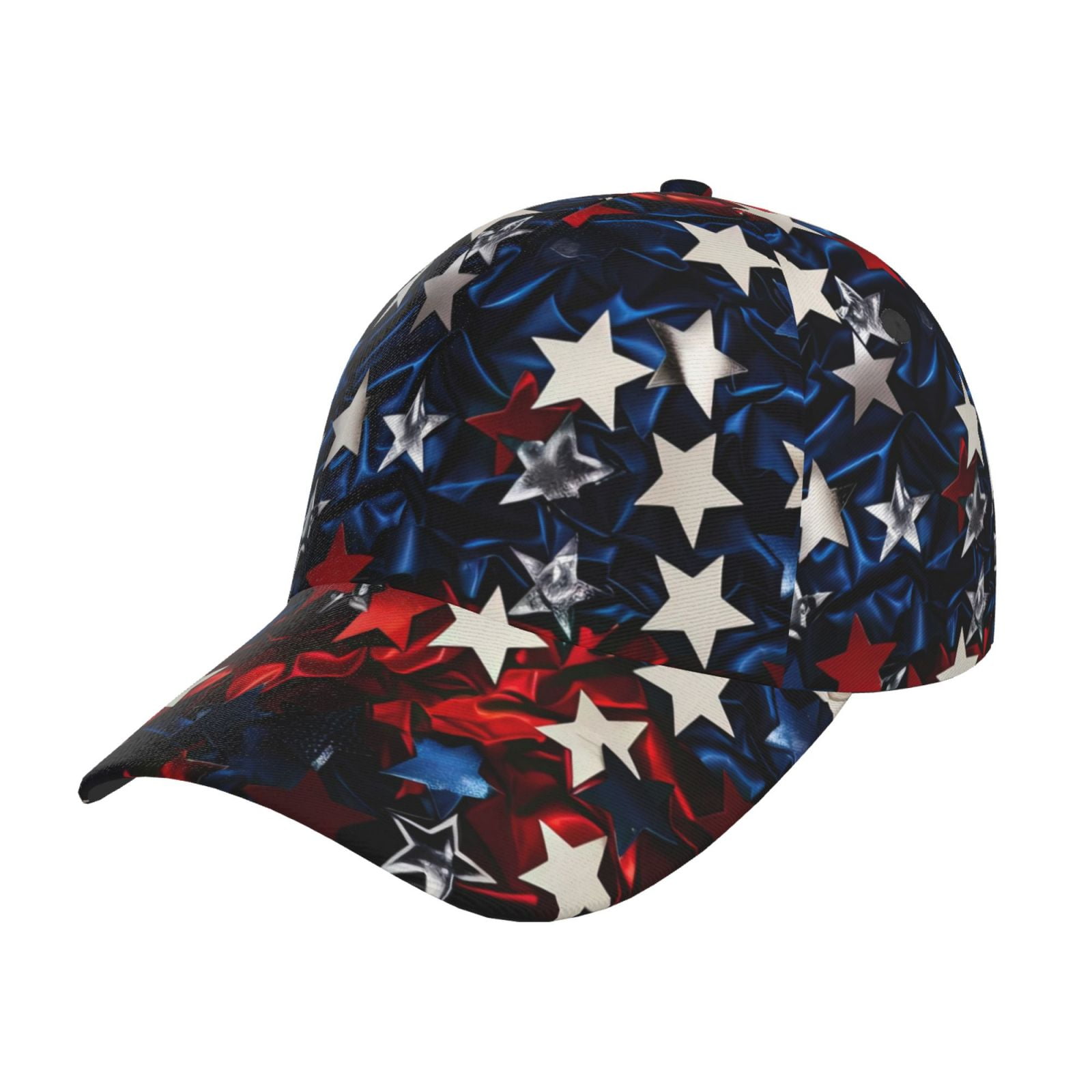 Baseball Cap - Red Blue White Stars Hats for Men Women Low Profile ...