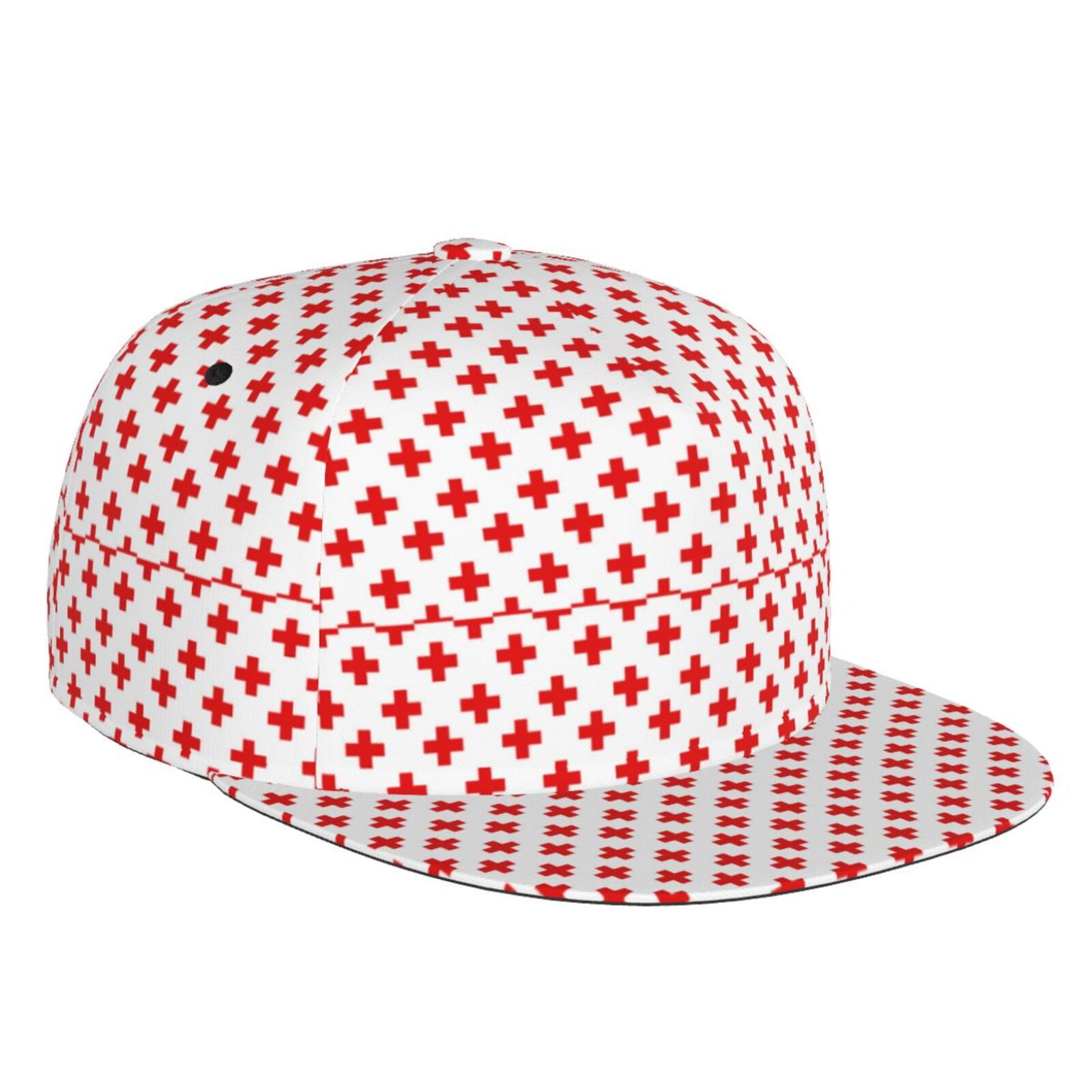 Baseball Cap - Red Cross Hats for Men/Women Low Profile Adjustable ...