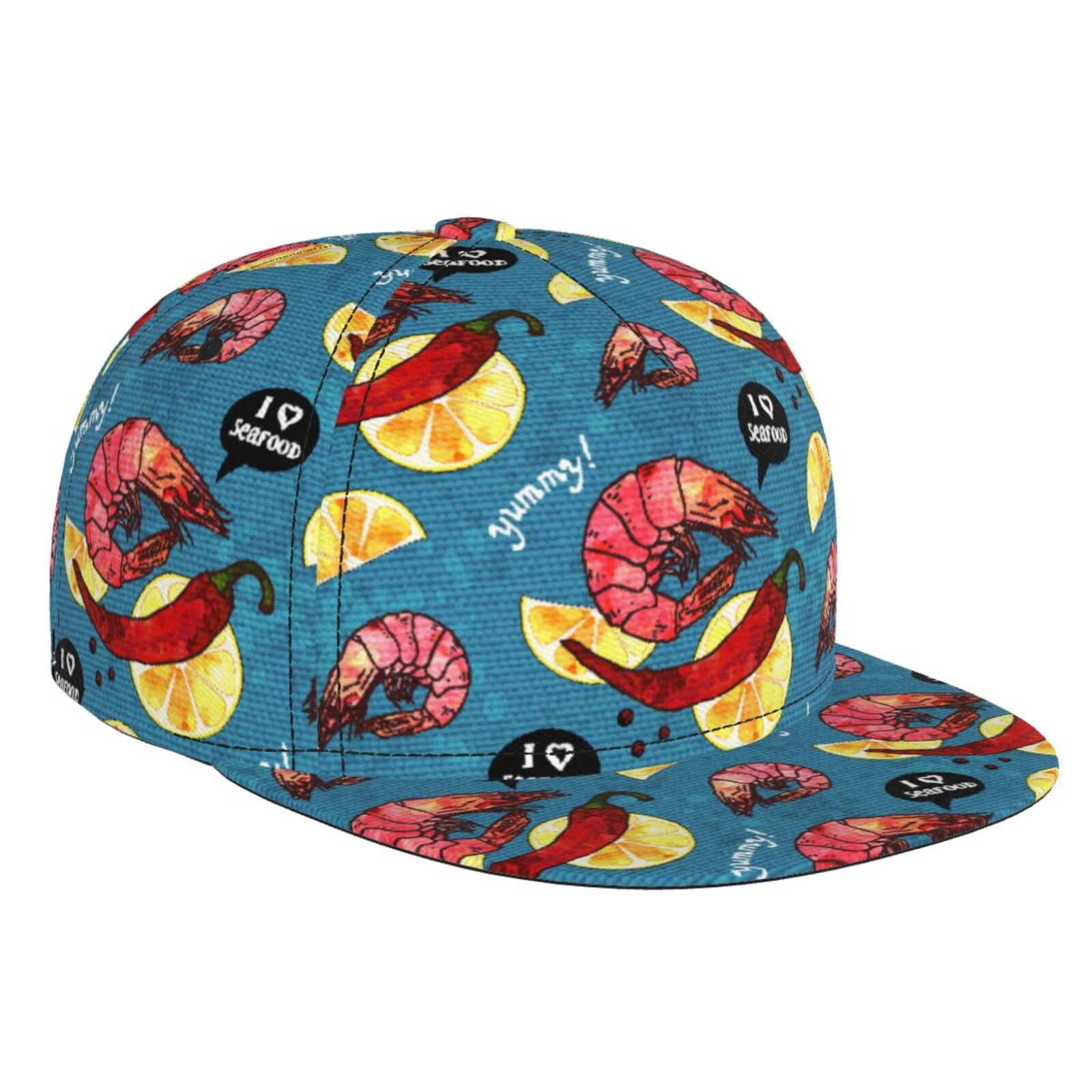 Baseball Cap - Red Shrimp Chili Lemon Hats for Men/Women Low Profile ...