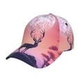 Baseball Cap - Red Tree Moon Elk Hats for Men Women Low Profile Classic ...